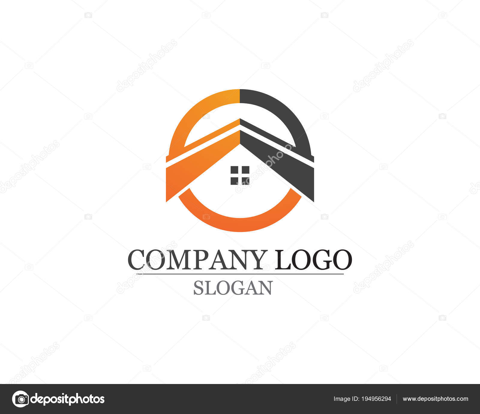 Desain Logo Properti dan Konstruksi untuk korporasi bisnis Vektor Stok ...
