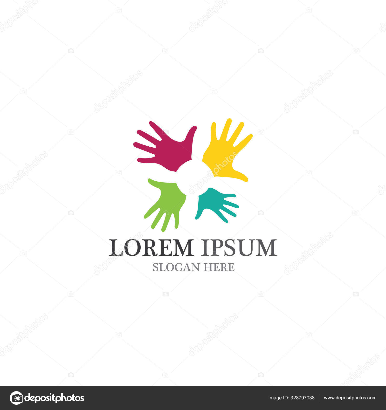 Hand Care Logo Template vector icon Business - Vectors Stock Vector ...