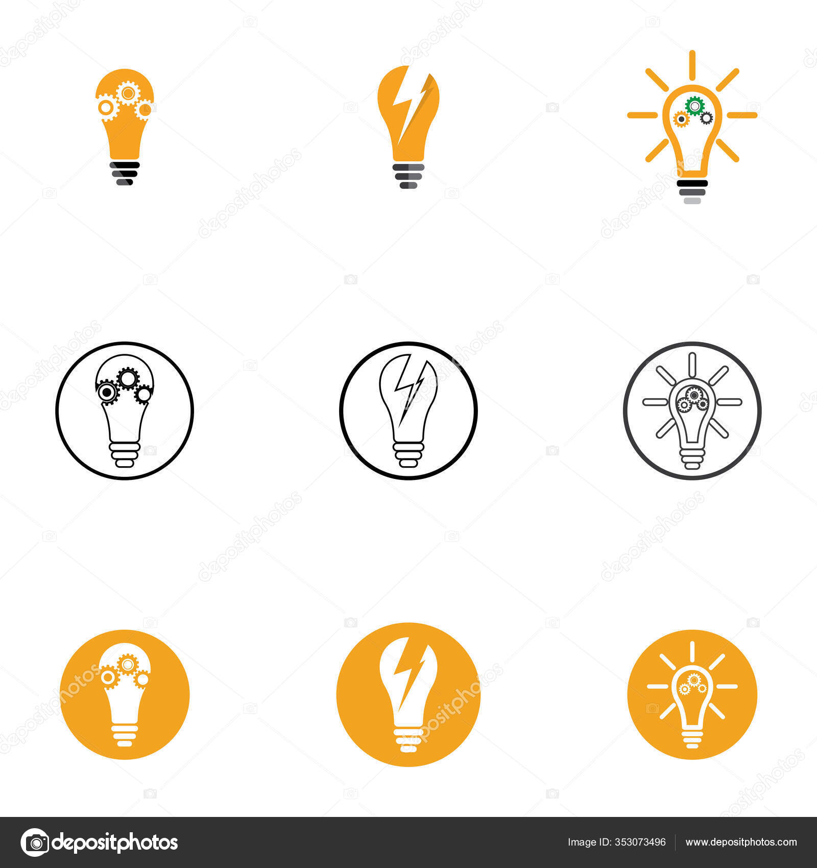 Bulb Logo Vector Ilustration Template Stock Vector Image by ...