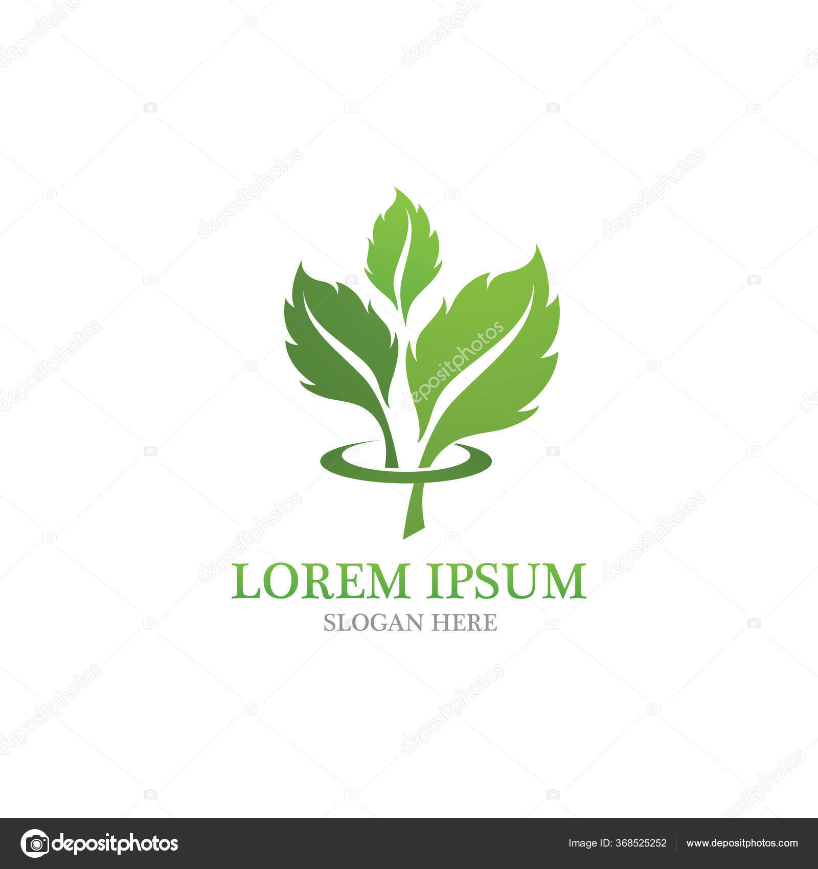Leaf Nature Logo Vector Image Stock Vector by ©Hatigraphic 368525252