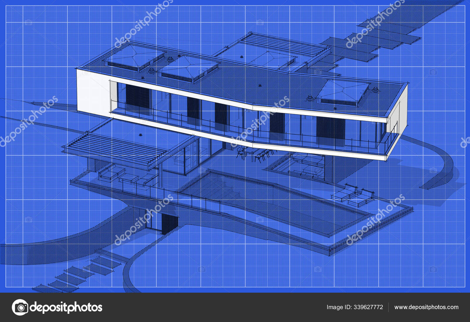 Modern House 3d Blueprints