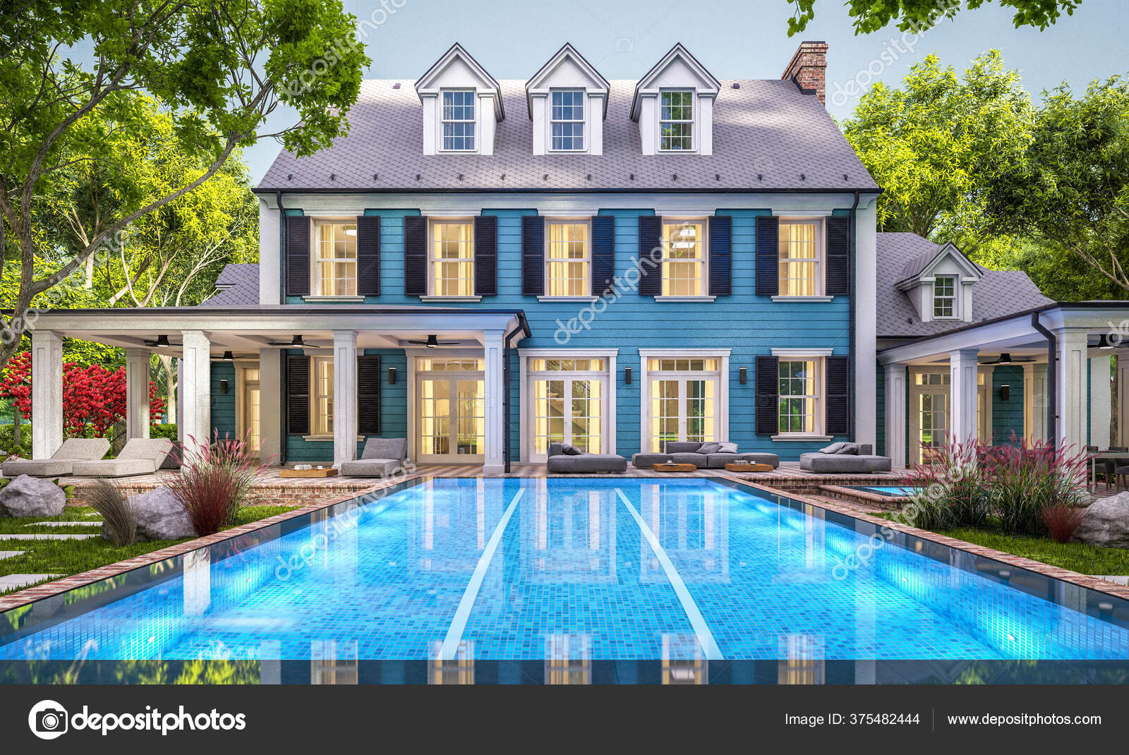 Maison Style Colonial Plan | Ventana Blog