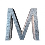 Metal alphabet symbol - M Stock Photo by ©gilmanshin 1231722
