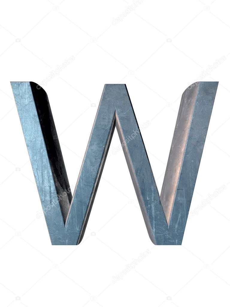 Alfabeto metálico. Renderizado 3D — Foto de stock © elsar77 #126097324