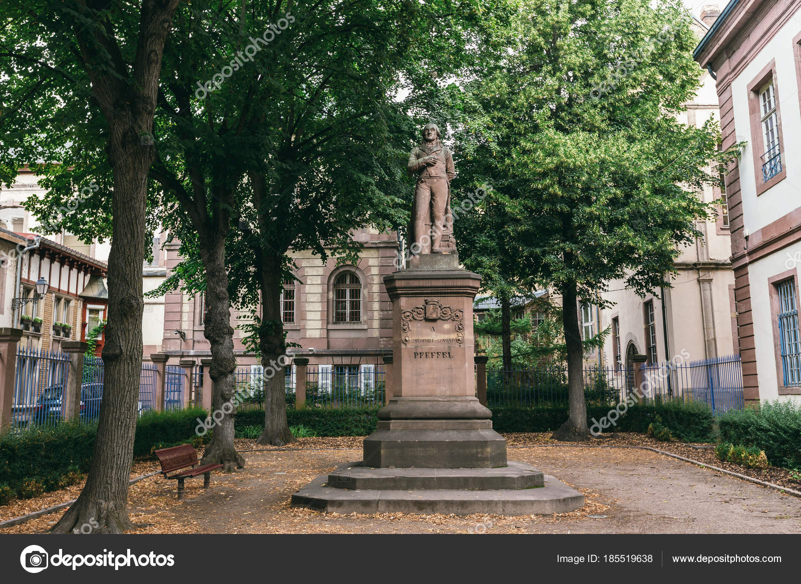 Cities Colmar France Monument French German Poet Pfeffel Gottlieb ...