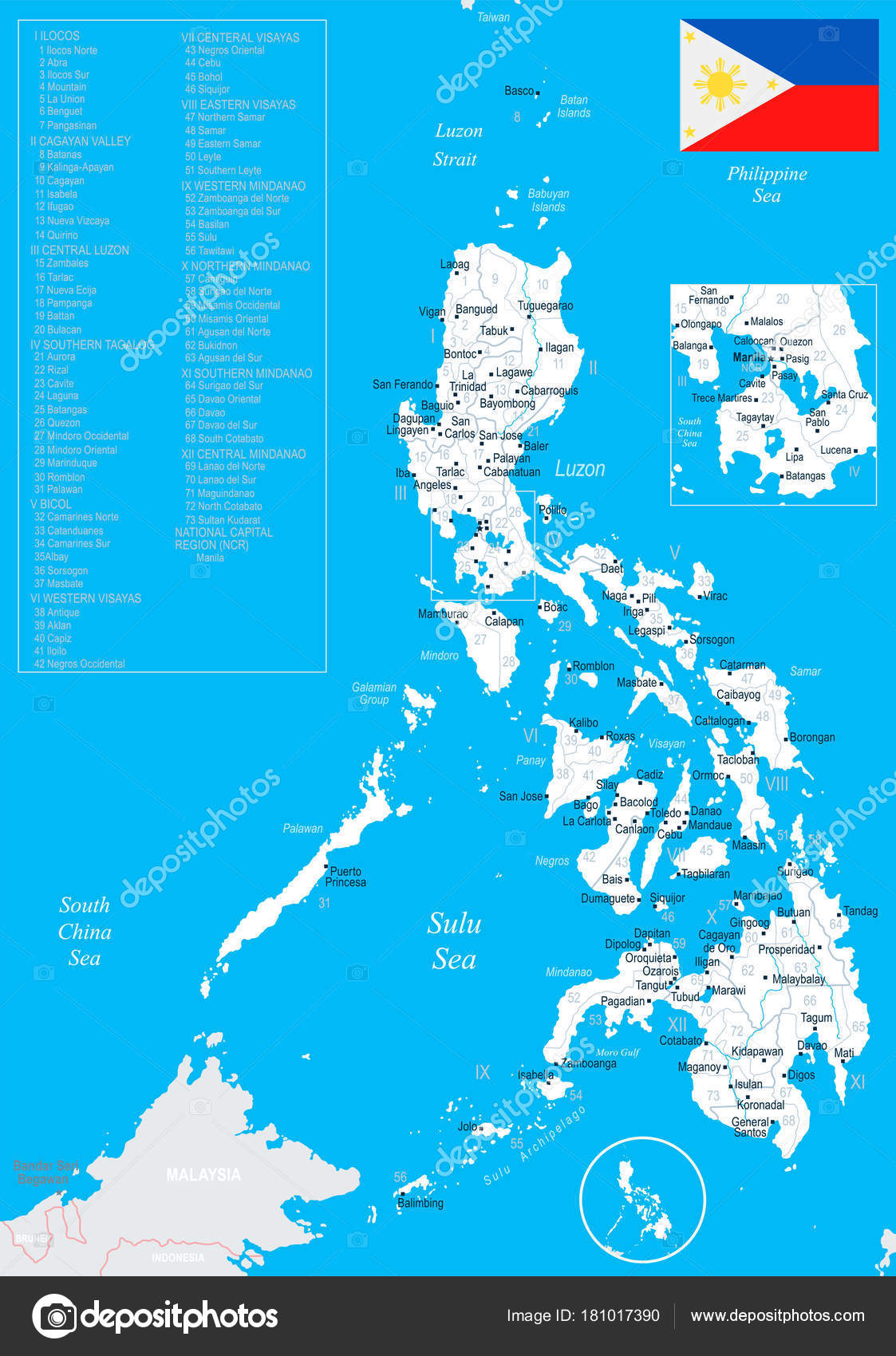 Vetor De Mapa Das Filipinas Ai
