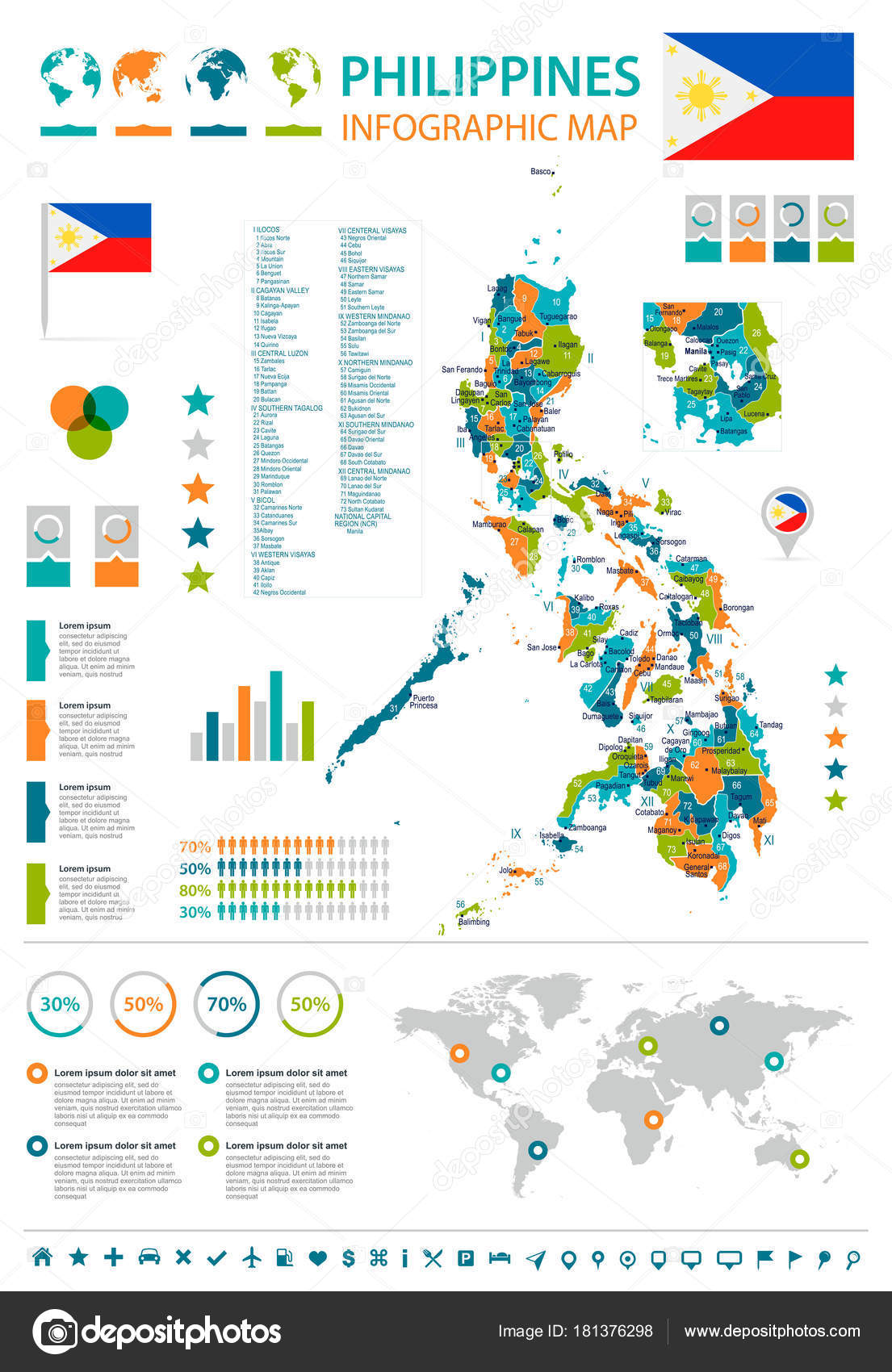 Philippine Map Detailed