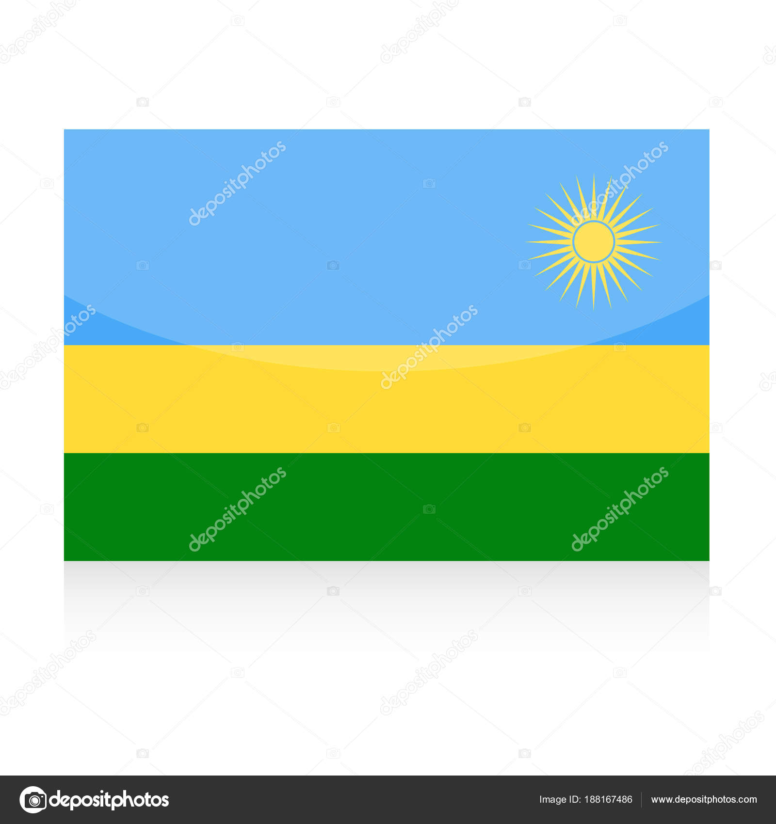 Rwanda Flag Vector Set Stock Vector Image by ©dikobrazik #188167486