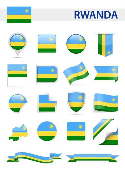 Rwanda map pin Vector Art Stock Images | Depositphotos