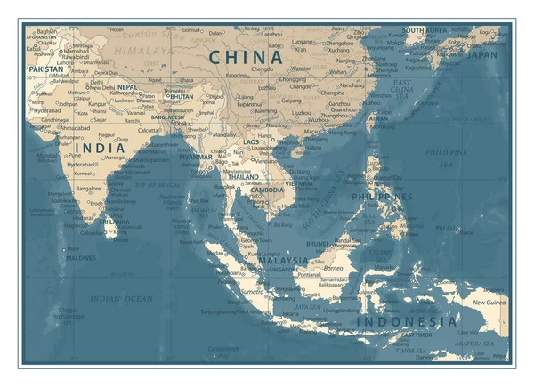 Southeast Asia Map Nepal