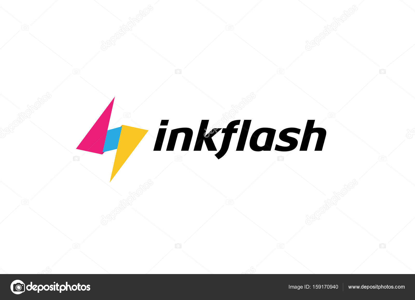 Ink Flash Logo Design Illustration Stock Vector Image by ©Guru86 #159170940