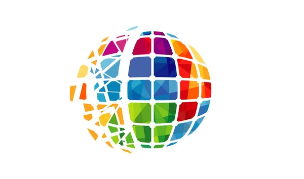 World Map Logo Design Illustration Stock Vector Image by ©Guru86 #184101418