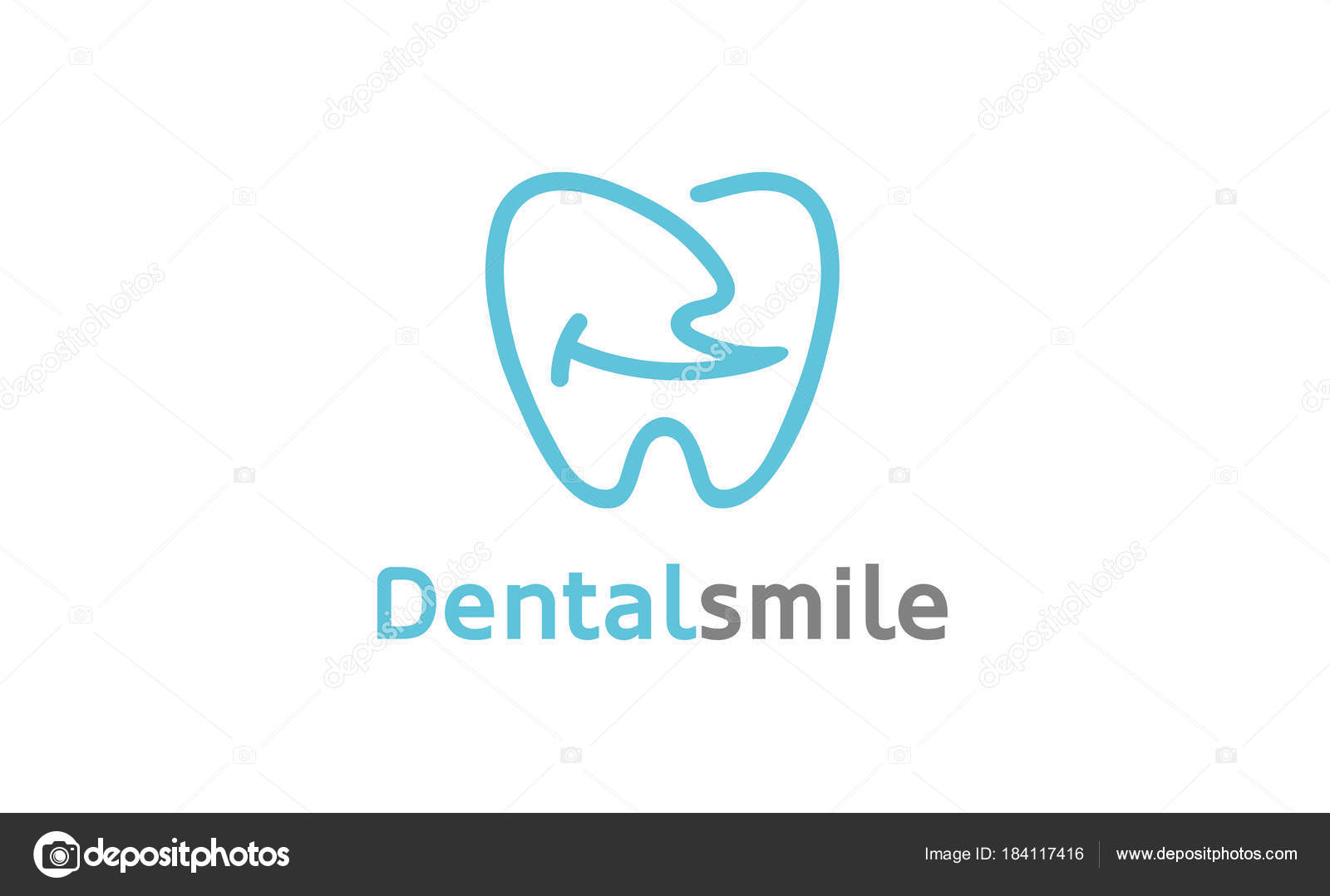 Creative Dental Teeth Smile Logo Design Symbol Illustration ⬇ Vector ...