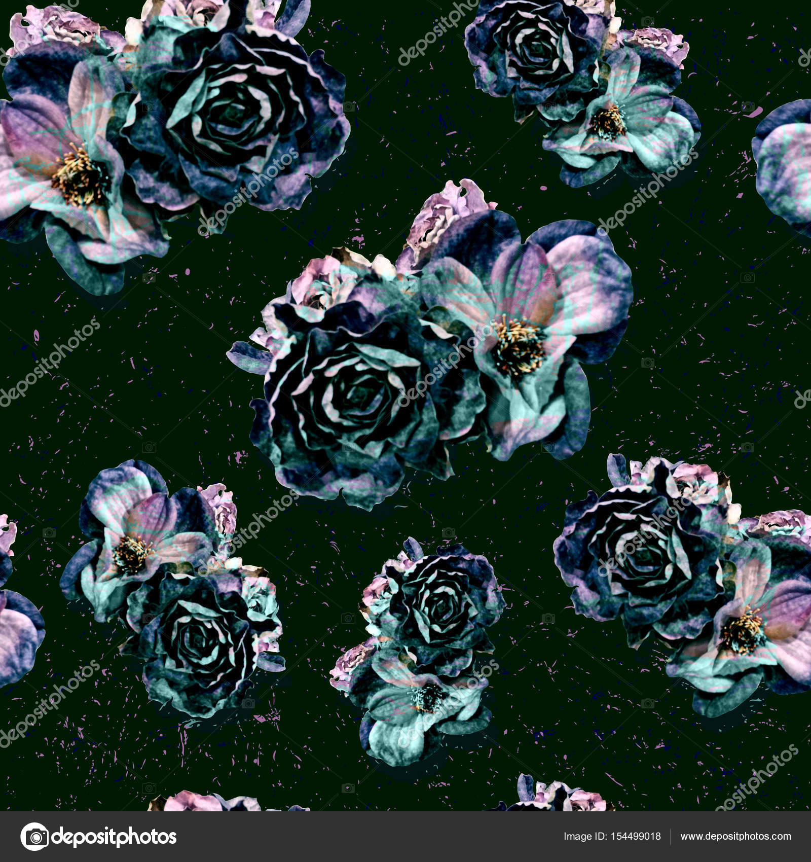 Rose pattern, seamless — Stock Photo © WorkingPENS #154499018