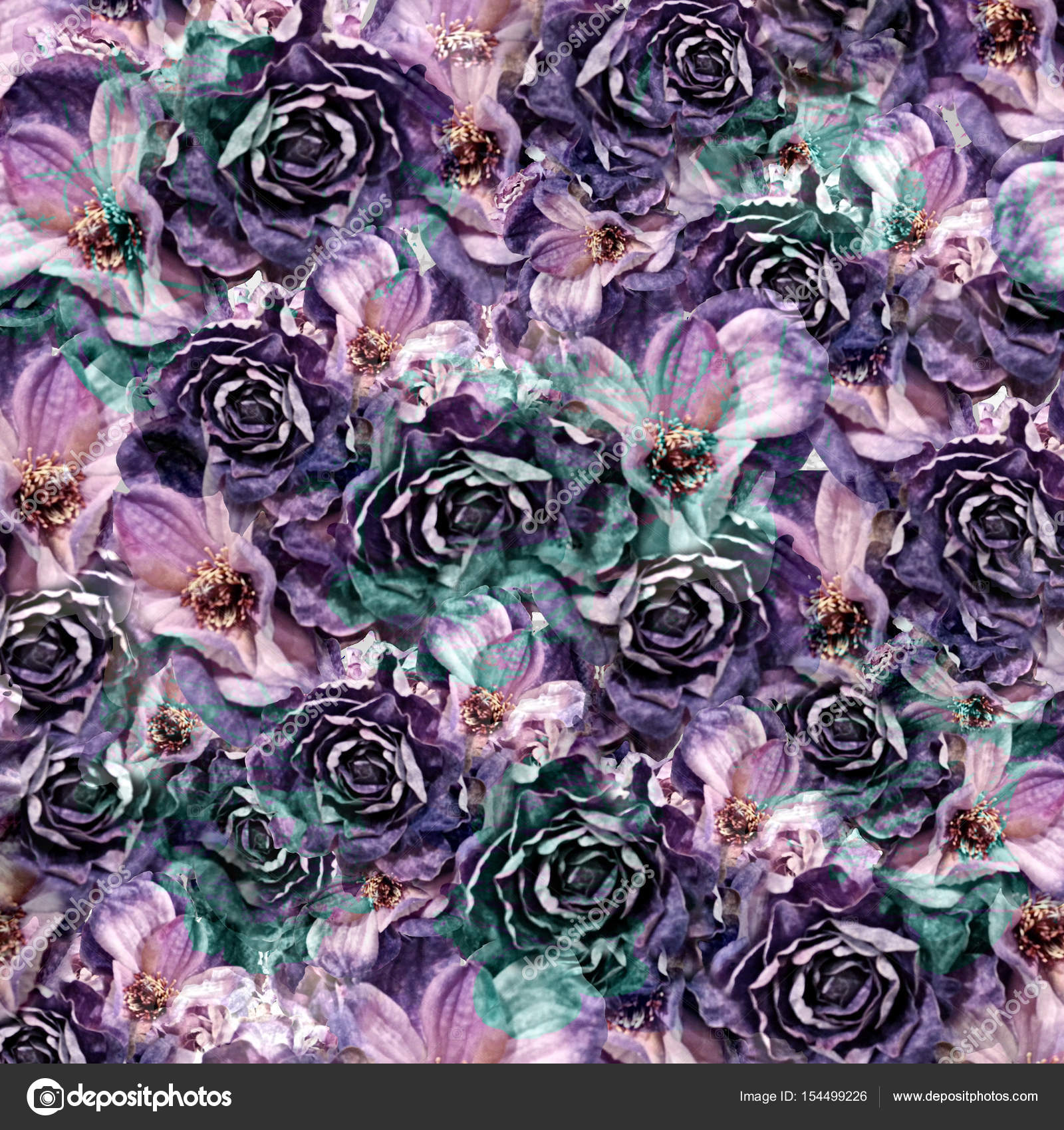 Rose pattern, seamless Stock Illustration by ©WorkingPENS #154499226