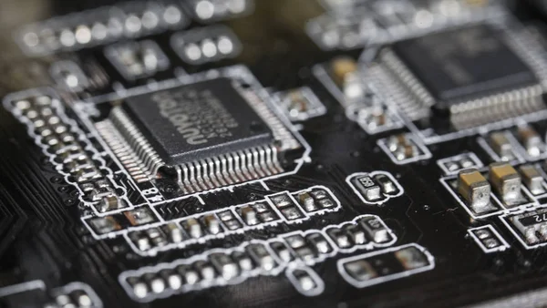 Components of a personal computer closeup - Stock Image - Everypixel