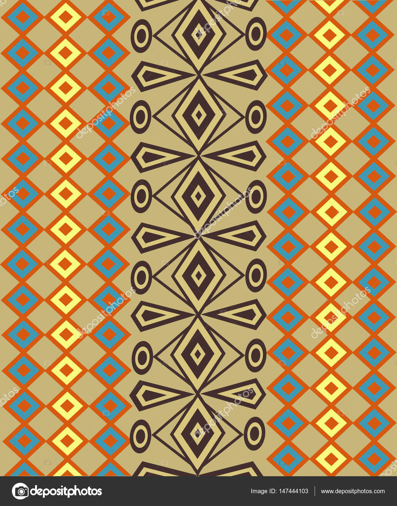 Ethnic Abstract bright pattern background. — Stock Vector ... Ethnic Abstract bright pattern background. — Stock Vector ...