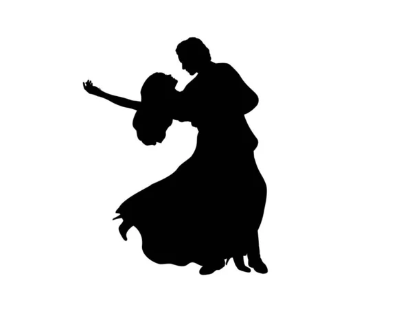 Two People Dancing Silhouette