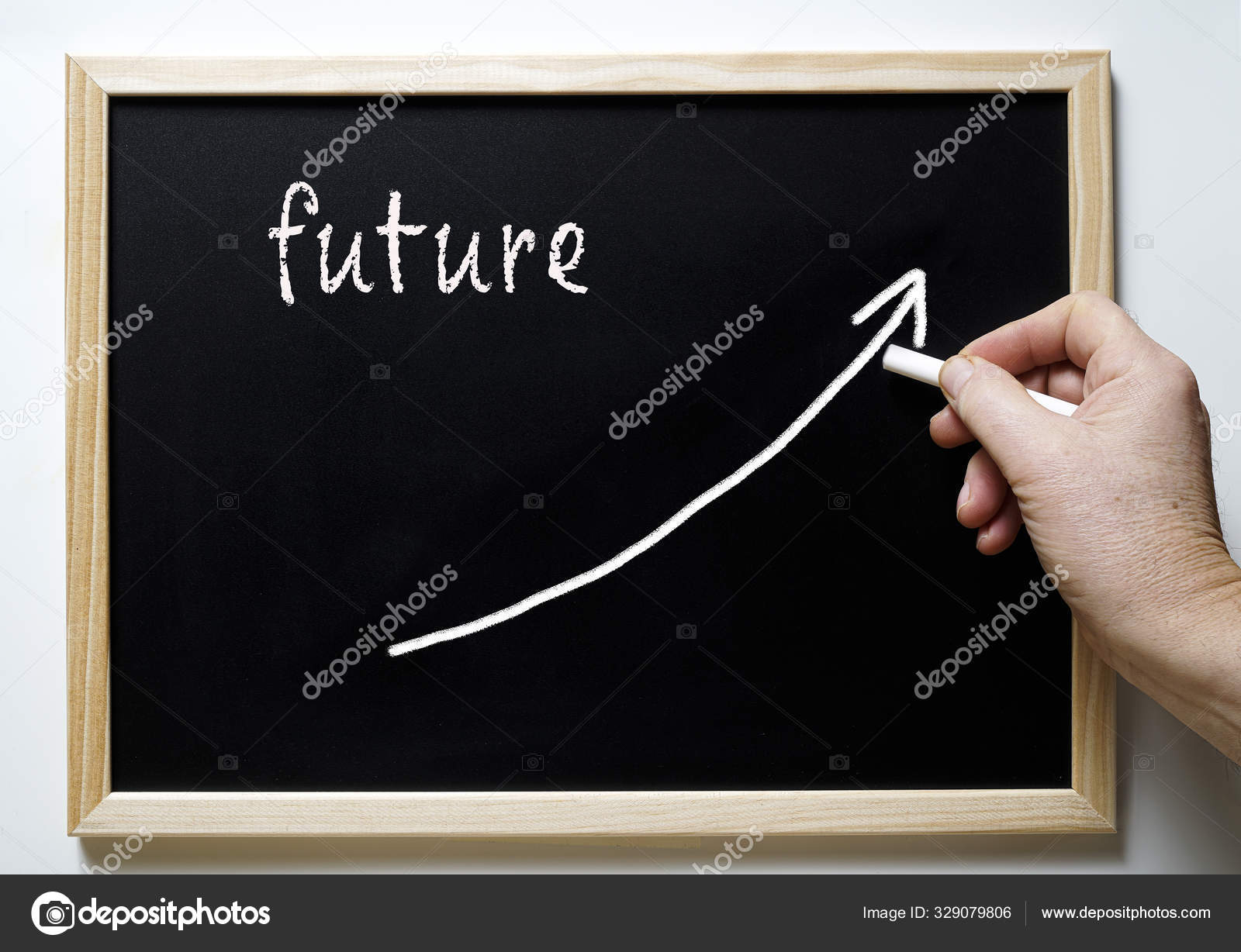 The word Future on a blackboard — Stock Photo © sergiodv #329079806