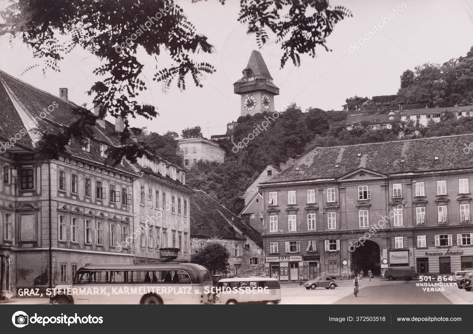 Udine May 2020 View Bell Tower Castle Graz Austria Old — Stock ...