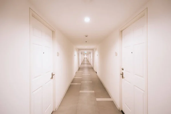 Walkway inside white building - Stock Image - Everypixel
