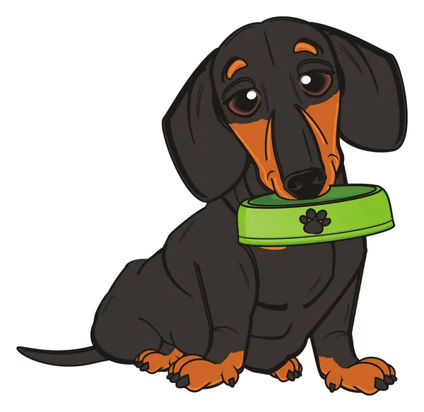 Black And Tan Dachshund Clipart