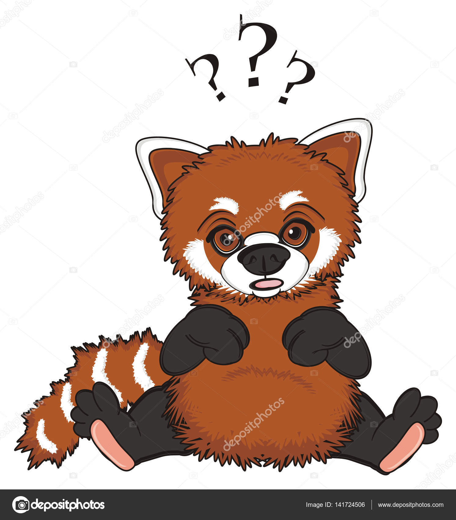 Cute red panda Stock Illustration by ©tatty77tatty #141724506