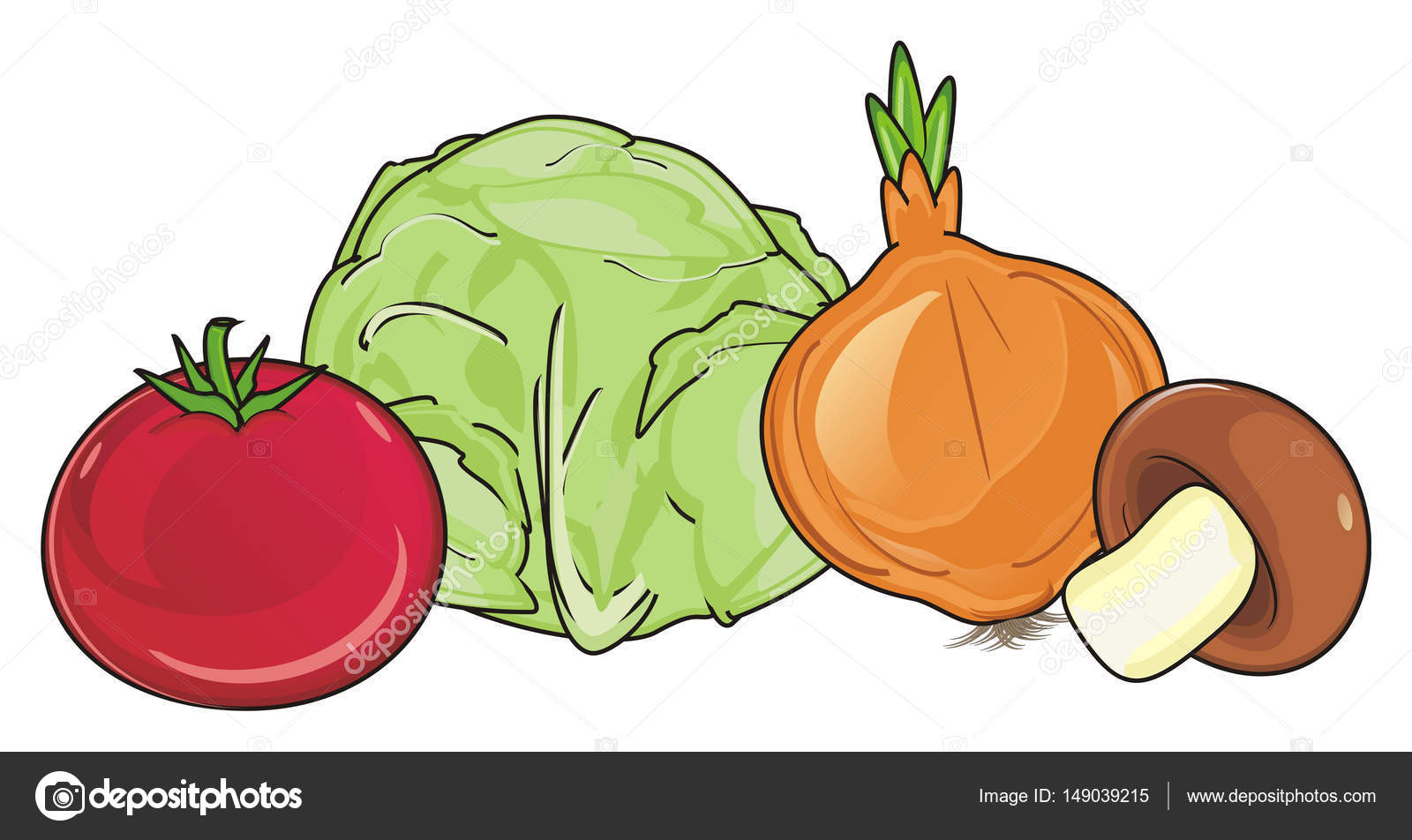 Four different vegetables Stock Photo by ©tatty77tatty 149039215