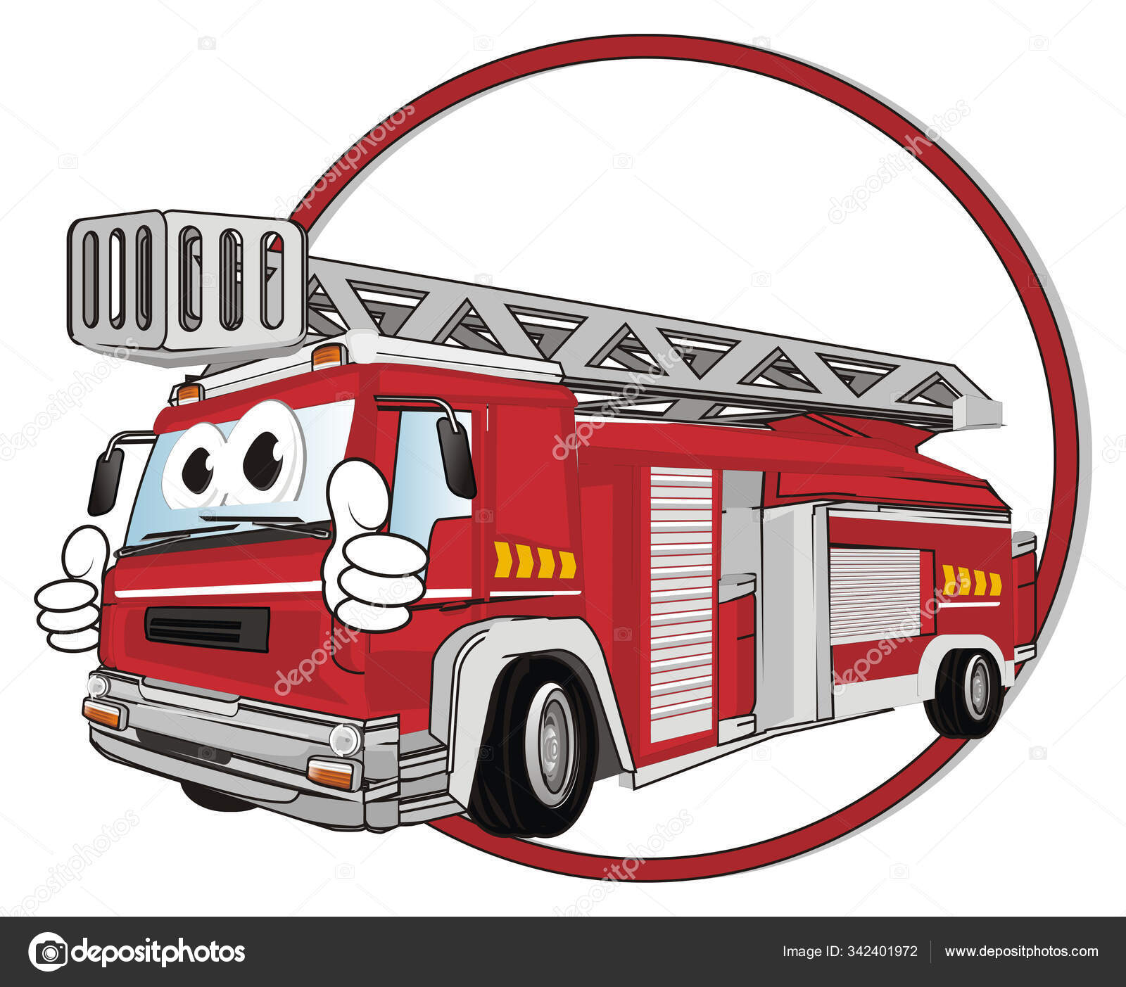 Funny Red Fire Engine Red Sign Stock Illustration by ©tatty77tatty ...