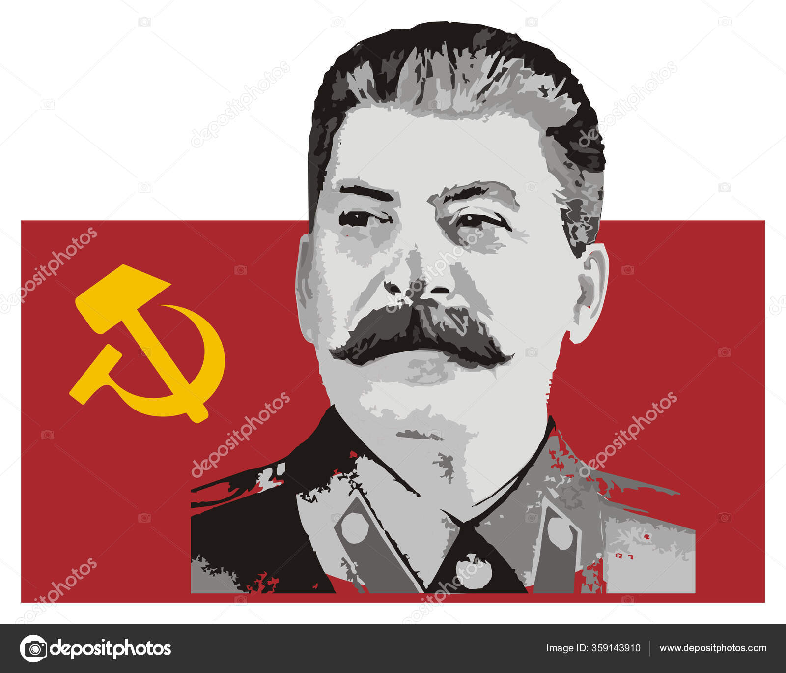 Joseph Stalin Red Communism's Flag — Stock Editorial Photo ...