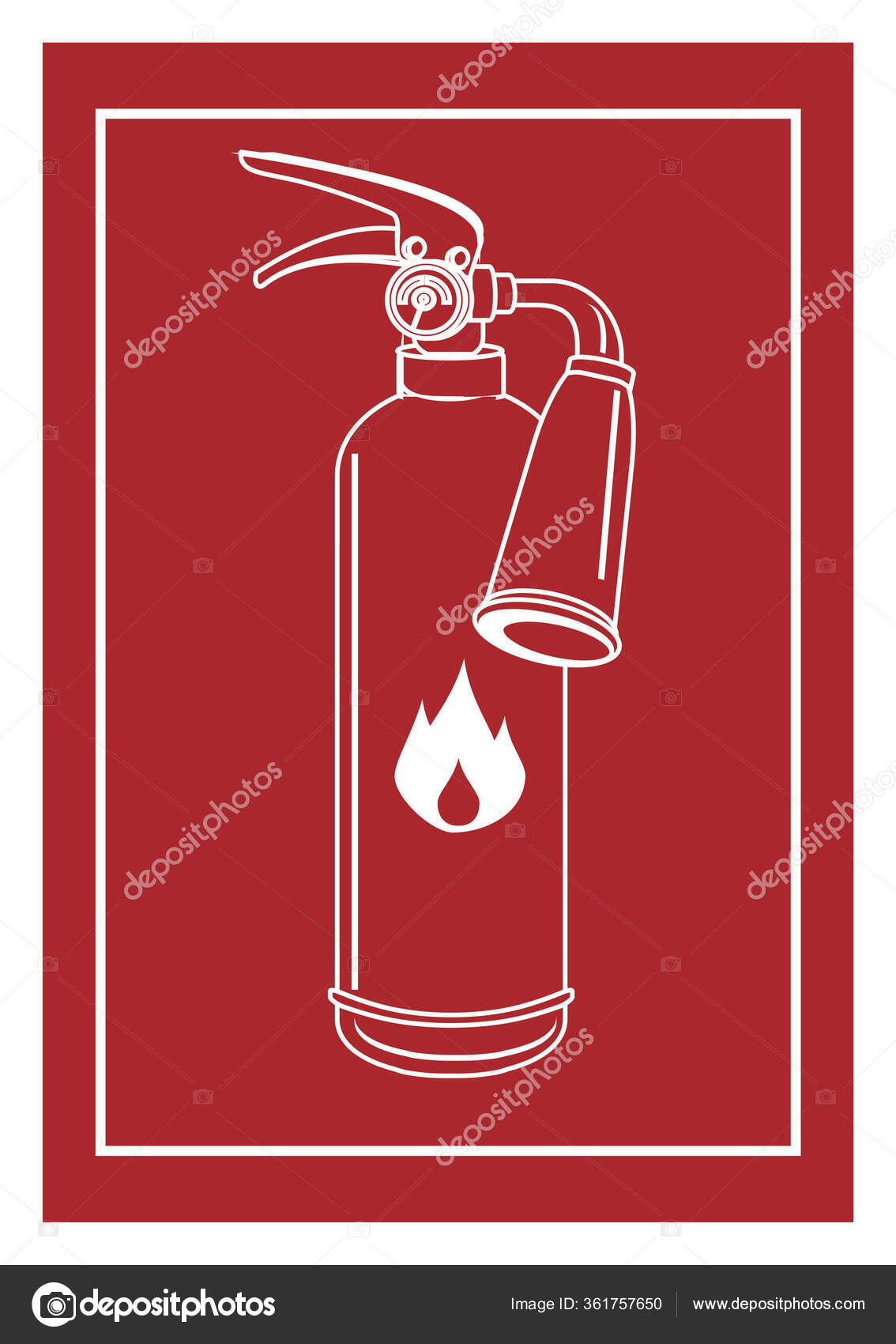 Red Sign Red White Fire Extinguisher — Stock Photo © tatty77tatty ...