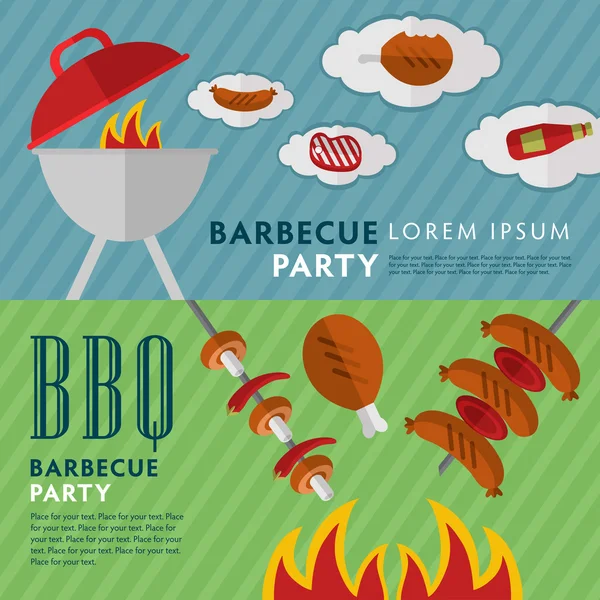 Barbecue grill poster, design template. Stock Vector by ...