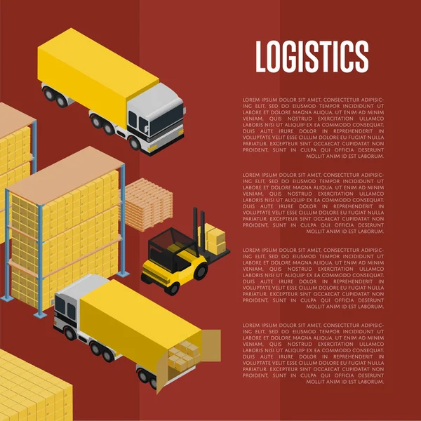 Isometric Trucks with Container Stock Vector Image by ©ridjam #57229661