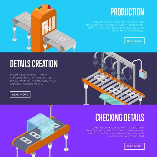 Isometric Glass Production Background Stock Vector Image by ...