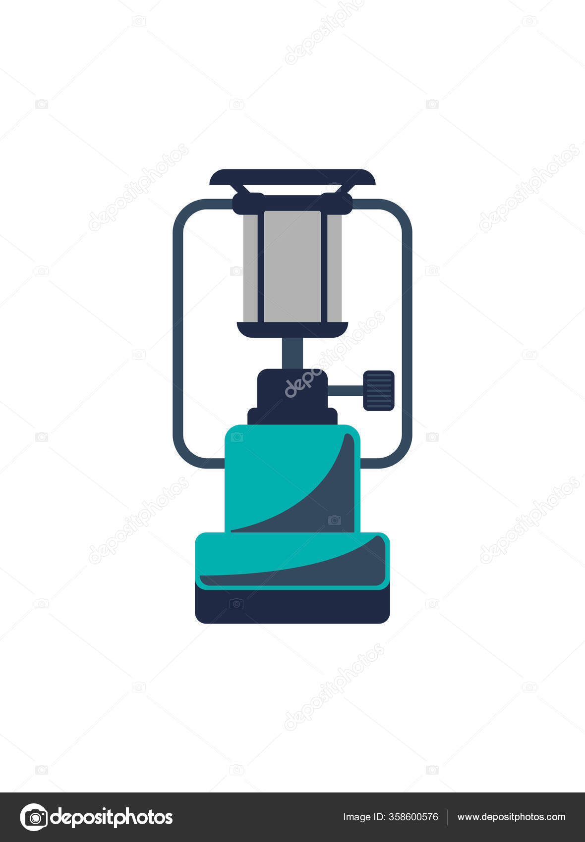 Portable gas stove isolated vector icon Stock Vector Image by ...