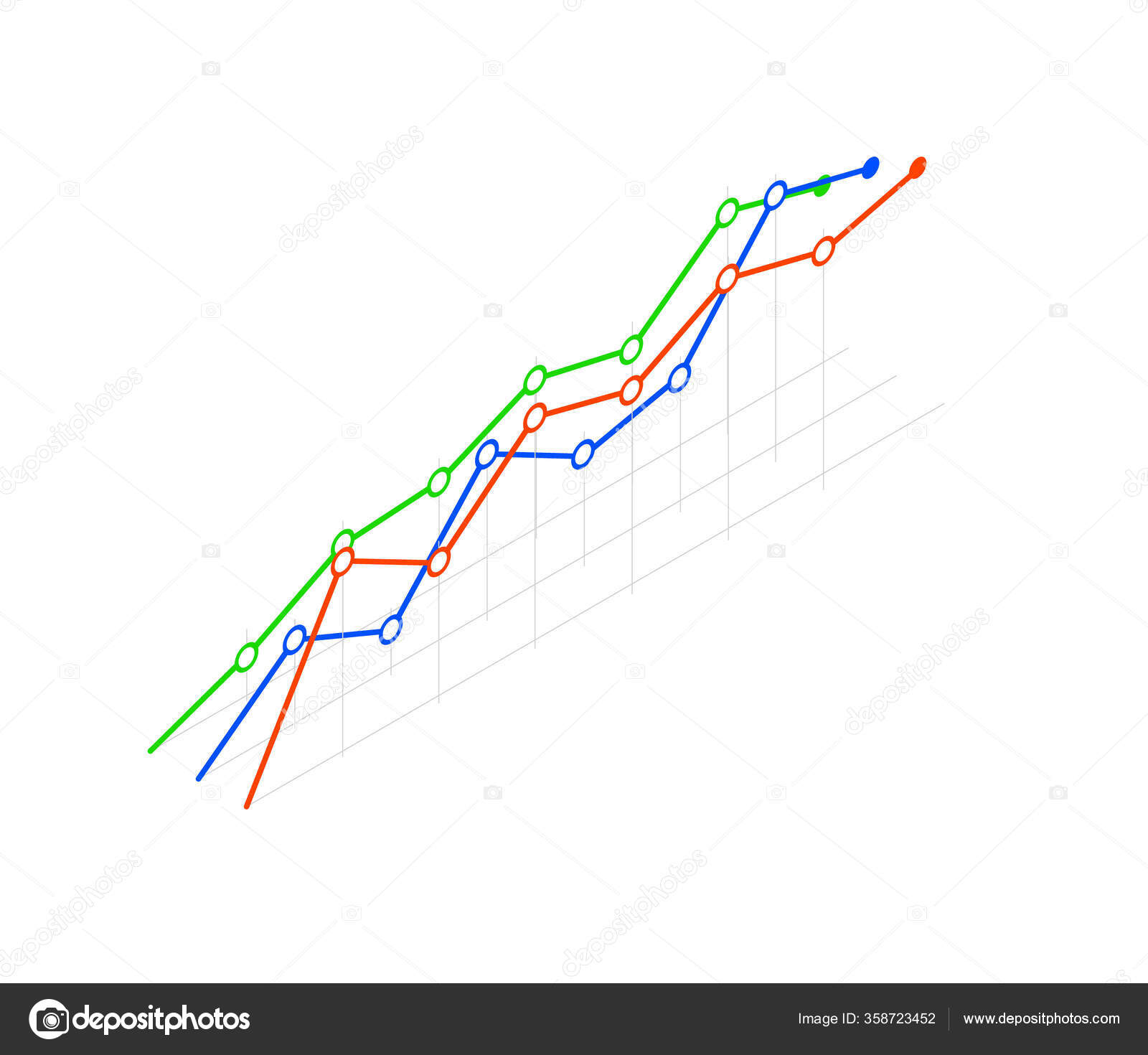 Business Data Chart Infographic Vector Illustration Isolated White ...