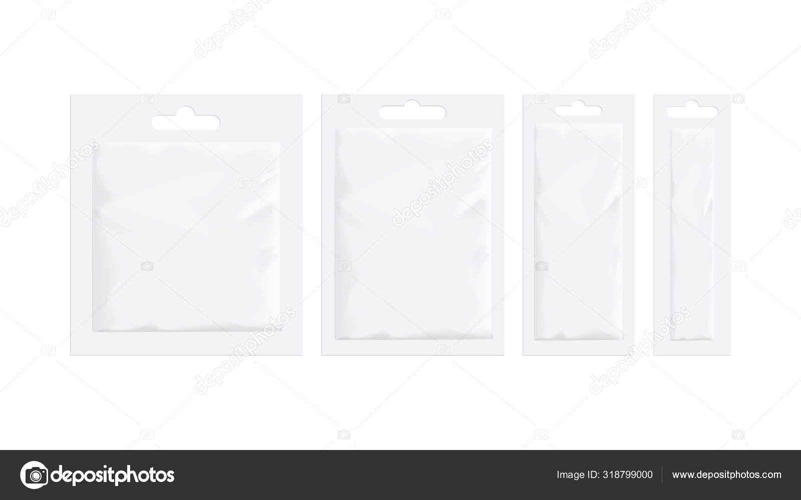 Vector white packaging sachet on white background Stock Vector Image by ...