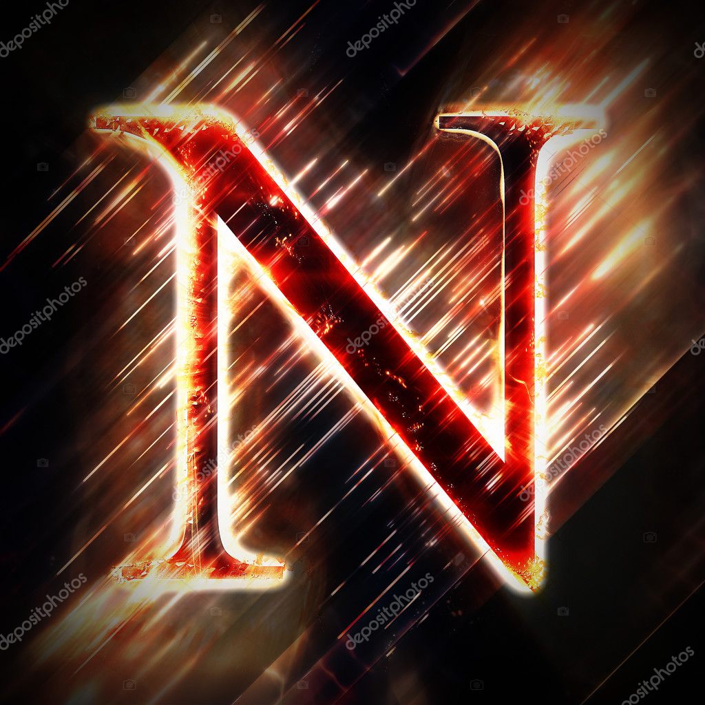 Red light letter N — Stock Photo © ornithopter #125465378
