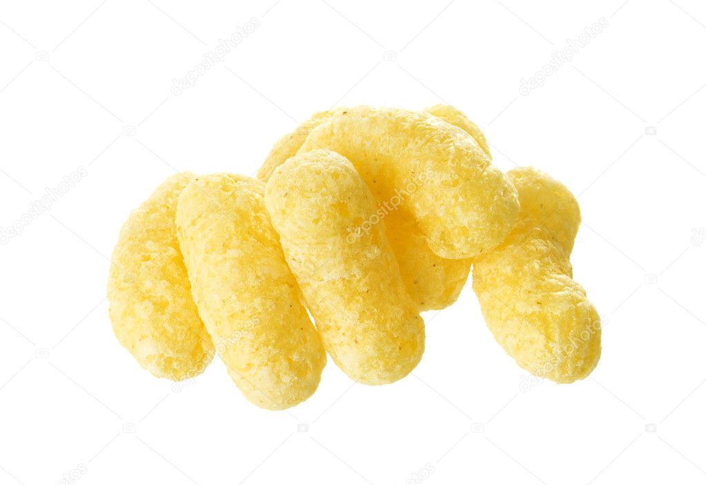 Corn sticks isolated on white background — Stock Photo © xamtiw #125663778