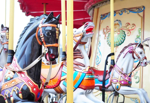 Beautiful carousel horse | Beautiful horse carousel in a holiday park ...