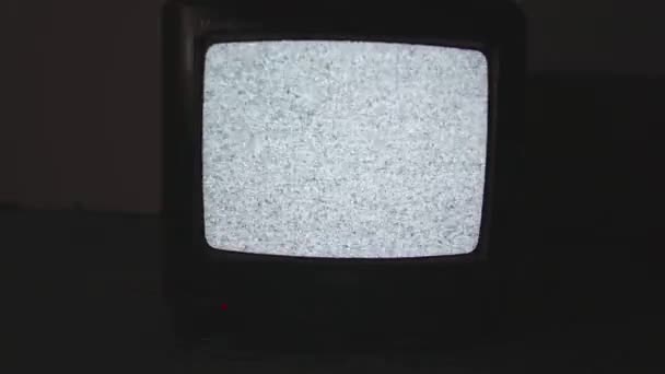 Old static television — Stock Video © Suljo #13698062