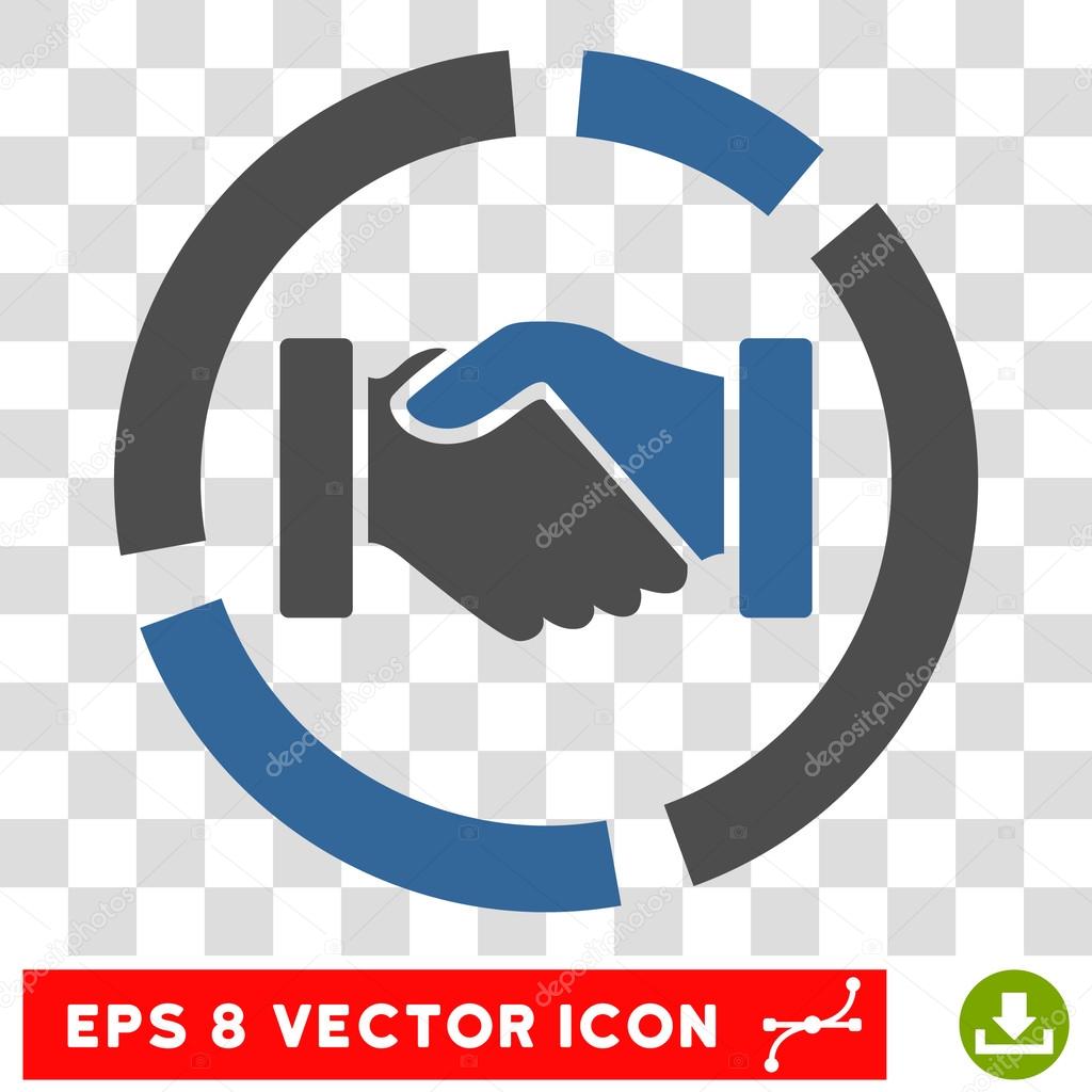 Handshake Diagram Eps Vector Icon Stock Vector Image by ©ahasoft #126331626