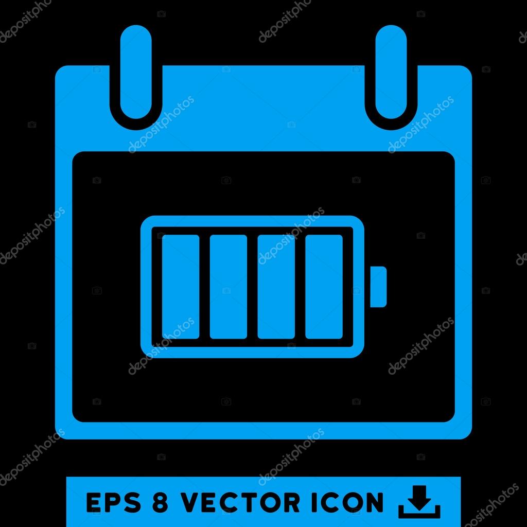 Battery Calendar Day Vector Eps Icon — Stock Vector © ahasoft #126961770