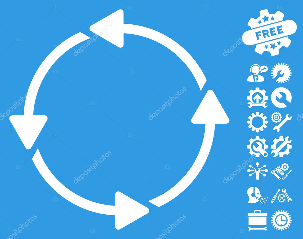 Rotación CCW Vector icono con herramientas de bonificación 2023