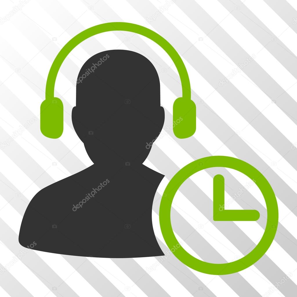 Operator Time Vector Icon — Stock Vector © ahasoft #127581026