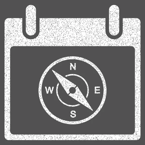 Compass Calendar Page Grainy Texture Icon — Stock Vector © ahasoft ...