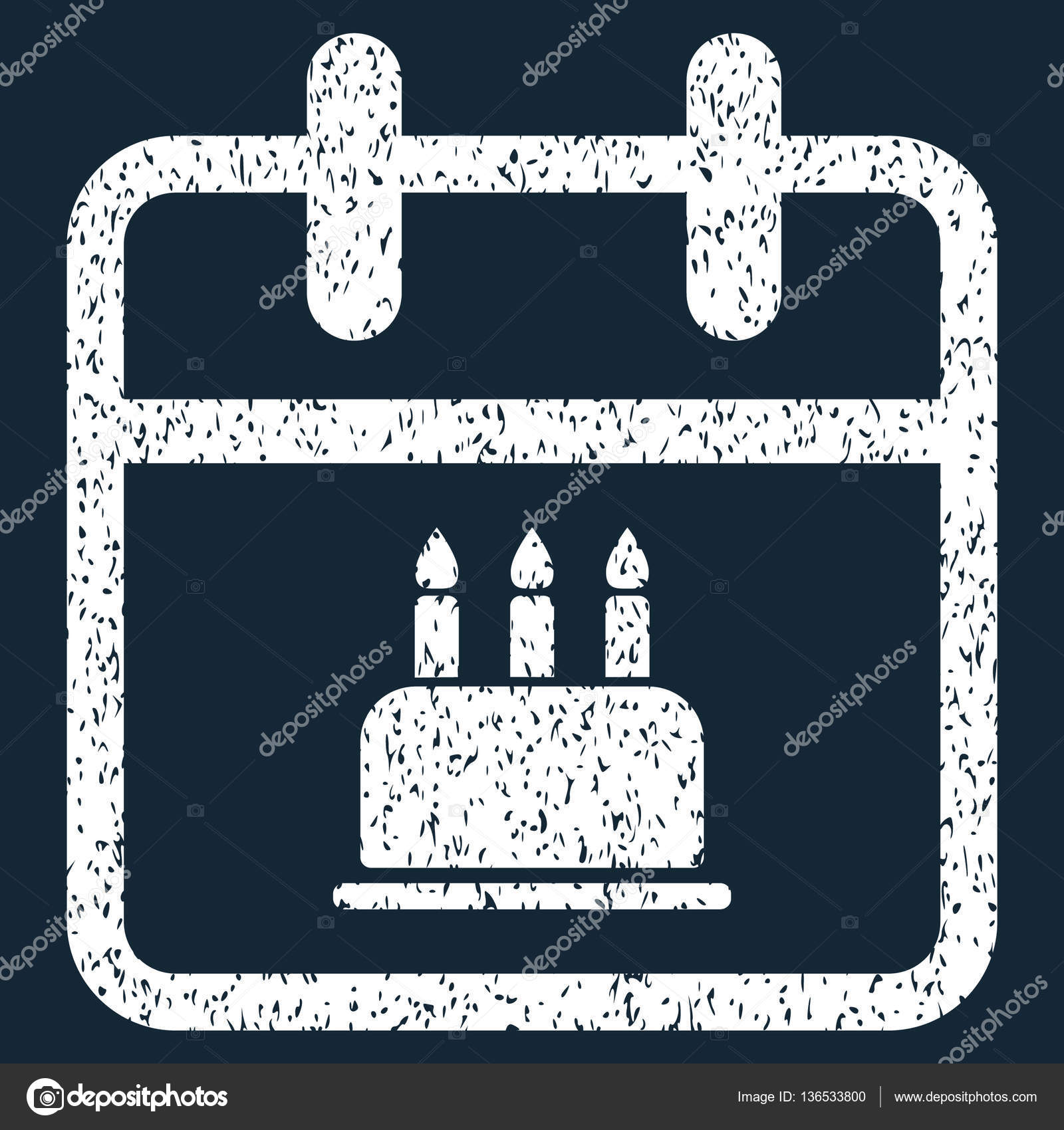 Birthday Calendar Page Grainy Texture Icon — Stock Photo © ahasoft ... Birthday Calendar Page Grainy Texture Icon — Stock Photo © ahasoft ...