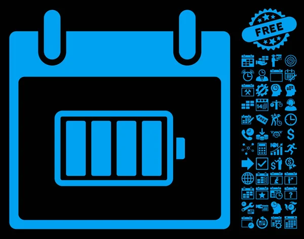 Battery Calendar Day Vector Eps Icon — Stock Vector © ahasoft #126961770