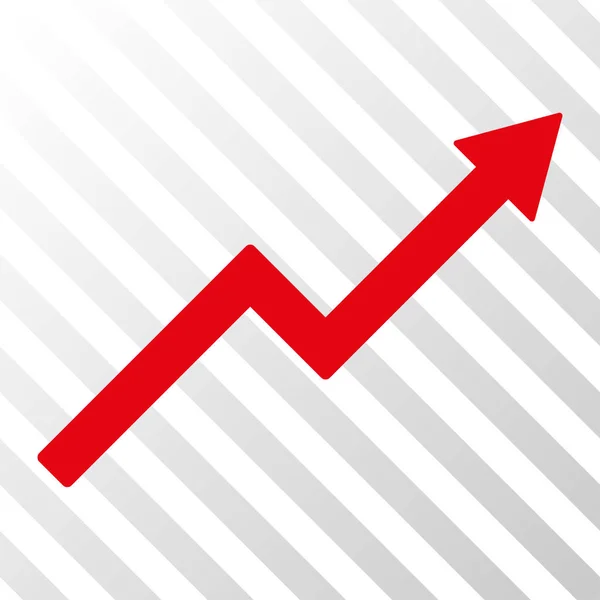 Growth Trend Chart Flat Vector Icon Stock Vector by ©ahasoft 118244754