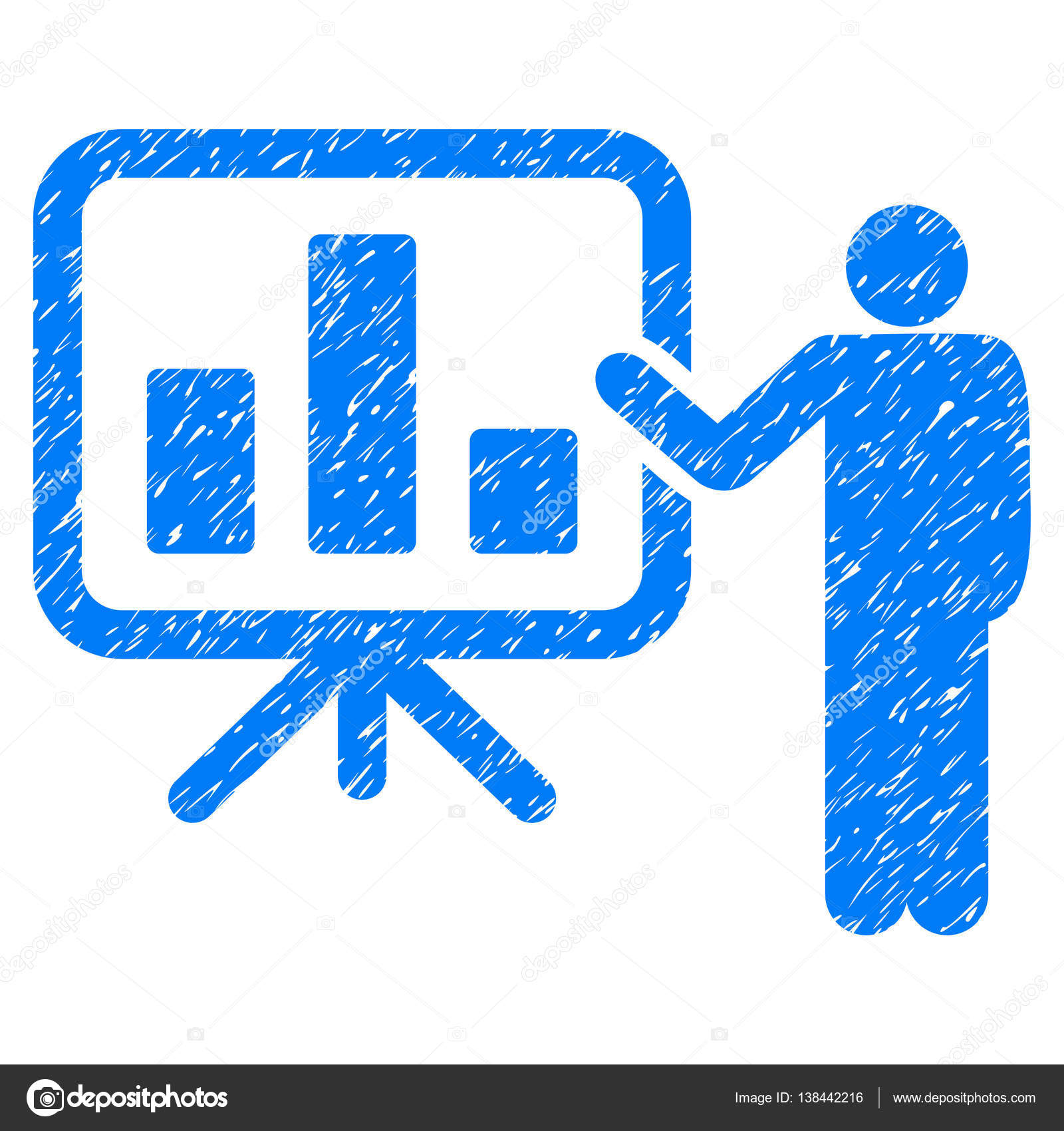 Presentation Grainy Texture Icon — Stock Vector © ahasoft #138442216